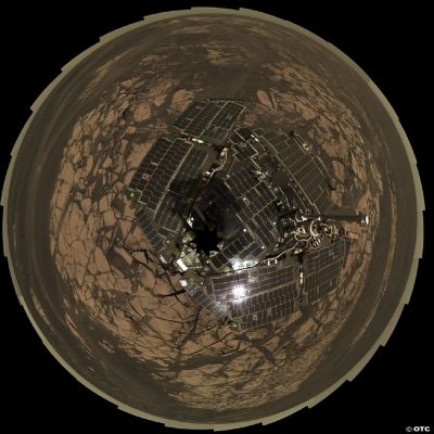 Bird's-Eye View of Opportunity at Erebus on planet Mars Poster Print 28 ...