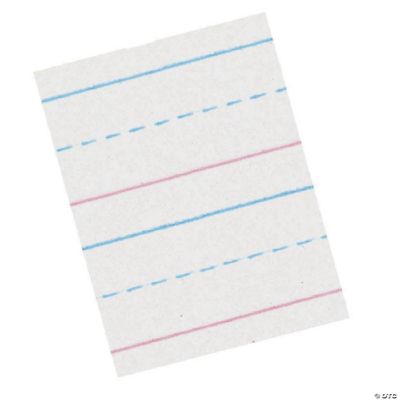 Sulphite Handwriting Paper, Dotted Midline, Grade-1, 5/8" X 5/16" X 5/ ...