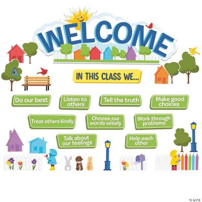 A Teachable Town In This Class Welcome Set Bulletin Board Set