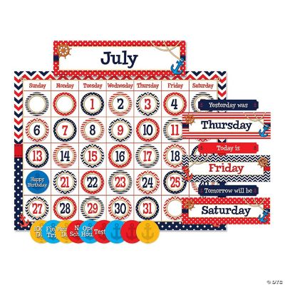 Nautical Calendar Bulletin Board Display Set | Oriental Trading