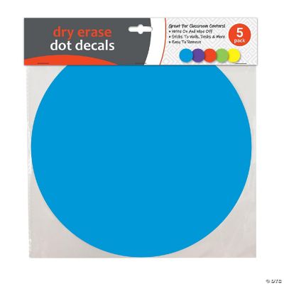 Dry Erase Dot Decals, Assorted, 11", Pack Of 5 | Oriental Trading