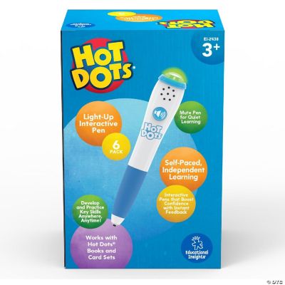 Hot Dots Light Up Interactive Pen 6 Pack