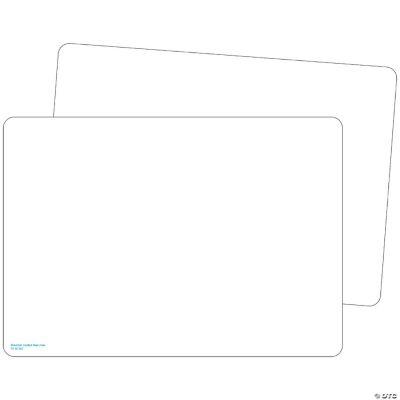 Double Sided Premium Blank Dry Erase Boards Pack Of 10