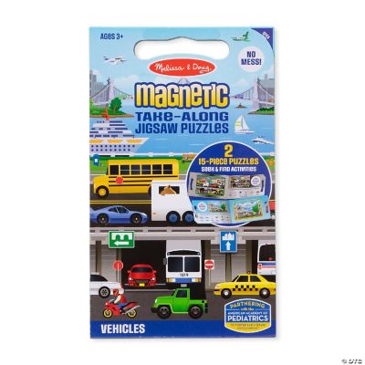Vehicles Jigsaw Puzzles Magnetic Take Along | Oriental Trading