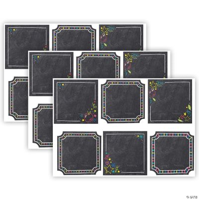 Colorful Chalk Cards 6In Cut Outs