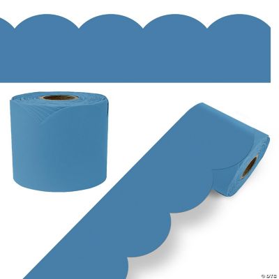 Carson Dellosa 65 Feet of Ocean Blue Bulletin Board Border, Scalloped ...