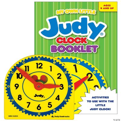 My Own Little Judy Clock and Booklet Set, PK-1st Gr 5"x 5" Mini Judy ...