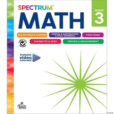 Spectrum 3rd Grade Math Workbook, 3rd Grade Math Workbooks for Kids ...