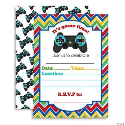 Game Time! Invitations 40pc. by AmandaCreation | Oriental Trading