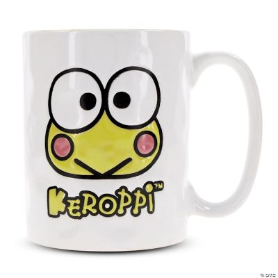 Sanrio Keroppi Face Wax-Resist Ceramic Pottery Mug Holds 17 Ounces ...