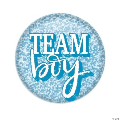 Beistle - Team Boy Button - 6 Pack | Oriental Trading
