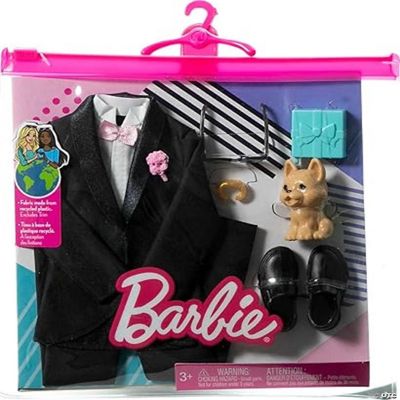 Barbie Ken Fashion Pack, Bridal Set with Groom Outfit for Ken Doll ...