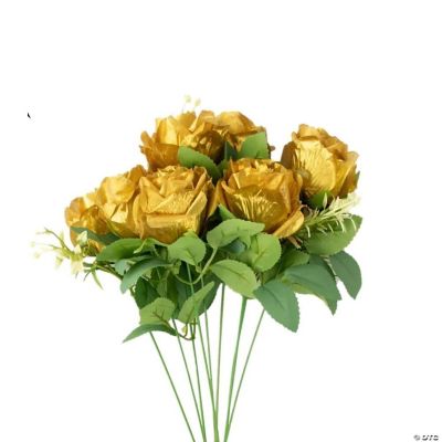18" Silk Rose Bushes Artificial Flowers | Oriental Trading