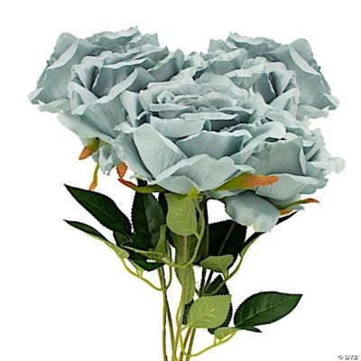 2 Bushes 17 in Large Artificial Flowers Premium Silk Roses