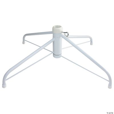 White Metal Christmas Tree Stand for 6.5'-7.5' Artificial Trees