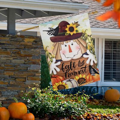 Scarecrow Fall Harvest Outdoor House Flag - 40" x 28" | Oriental Trading