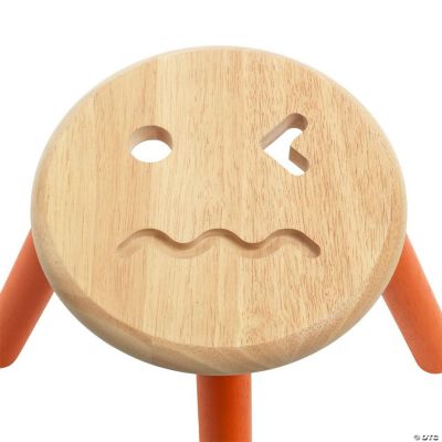 Excellerations Sustainably Harvested Rubber Wood Emotions Stool - Angry ...