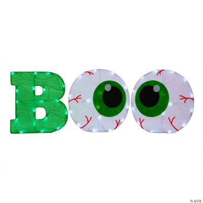 National Tree Company 14" Halloween BOO Sign, LED Lights, UL | Oriental ...