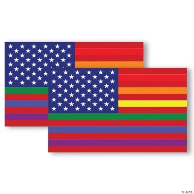 Magnet Me Up Gay Pride LGTBQ Rainbow American Flag Adhesive Decal ...