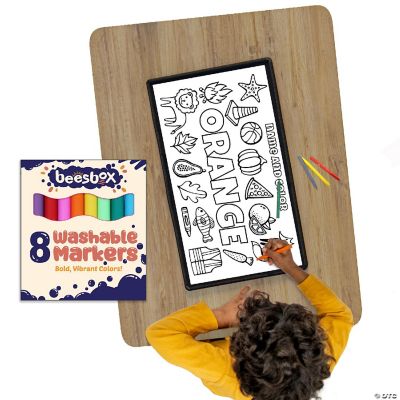 Educational Toys Coloring Learning Mat Washable Rug Markers Set Play ...