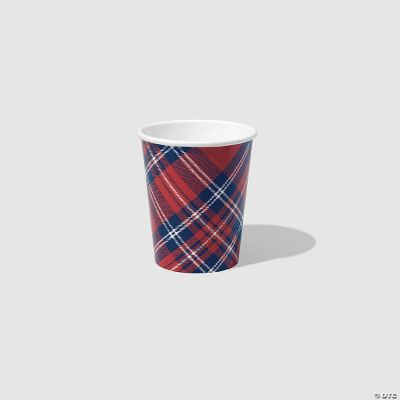 Plaid Cups -10/Pack - 10 Pieces