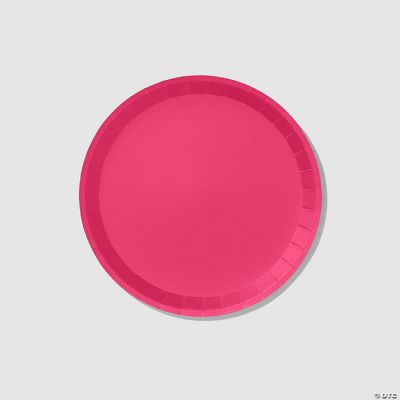 Hot Pink Classic Large Plates -10/Pack - 10 Pieces | Oriental Trading