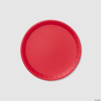 Red Classic Large Plates -10/Pack - 10 Pieces | Oriental Trading