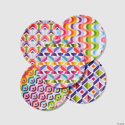 Color Me Crazy Large Plates -10/Pack - 10 Pieces