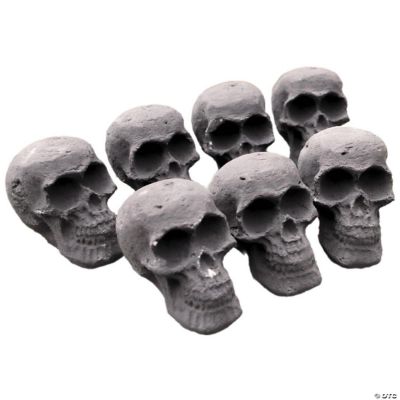 Egarden - Ceramic Skulls Gas Log - 3" Reusable Skulls For Fire Pit ...