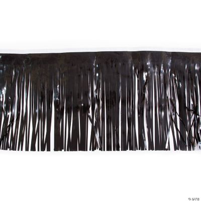10 ft. x 15" Black Vinyl Fringe Float & Table Decoration | Oriental Trading
