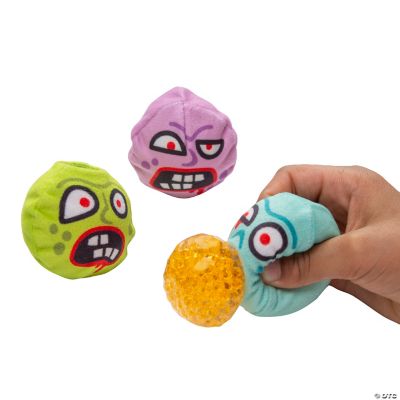2" Halloween Stuffed Zombie Gel Bead Squeeze Toys - 12 Pc. | Oriental ...