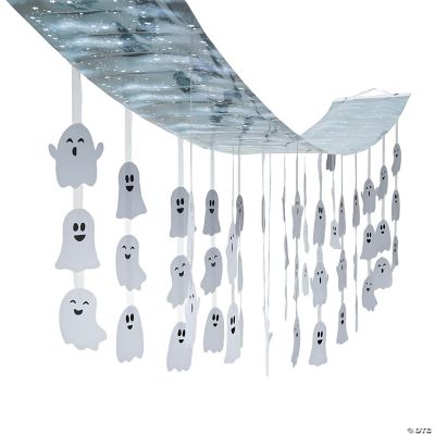 12 1/2" x 12 ft. Halloween Hanging Ghosts Ceiling Decoration | Oriental ...