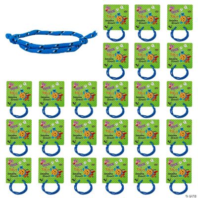 13" Halloween Sesame Street® Nylon Rope Bracelets with Card for 24 ...