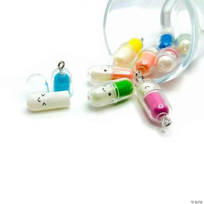20 Pcs Mixed Kawaii Wish Capsule Charms | Oriental Trading