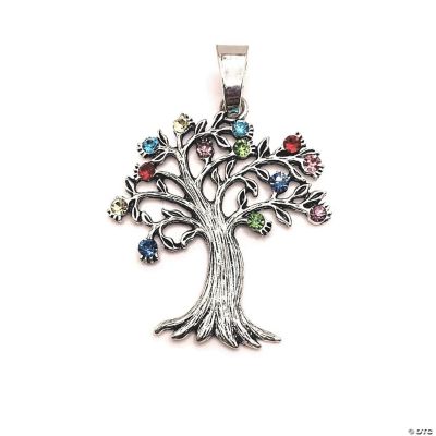 20 Pcs Tree Pendant with Rhinestones | Oriental Trading