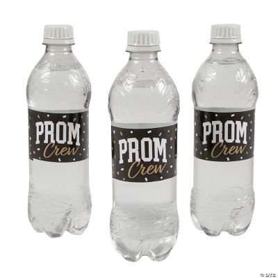 9" x 2" Bulk 50 Pc. Prom Crew Favor Stickers Water Bottle Labels ...
