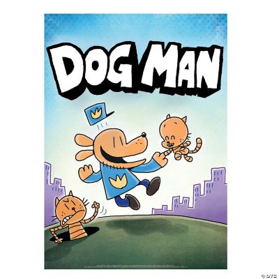3 ft. x 50" Dog Man™ Book Cover Vinyl Door Banner | Oriental Trading