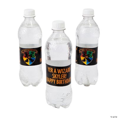 9" x 2" Bulk 50 Pc. Personalized Harry Potter™ Hogwarts Water Bottle ...