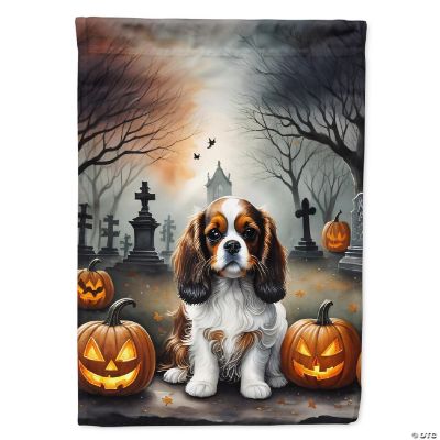 Cavalier Spaniel Spooky Halloween House Flag | Oriental Trading