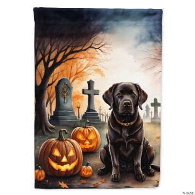 Chocolate Labrador Retriever Spooky Halloween Garden Flag | Oriental ...
