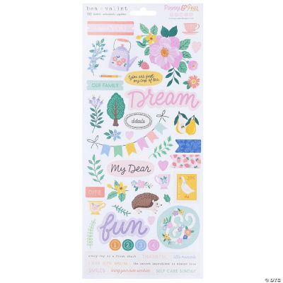 American Crafts Cardstock Stickers 6"X12" 102/Pkg-Poppy And Pear ...
