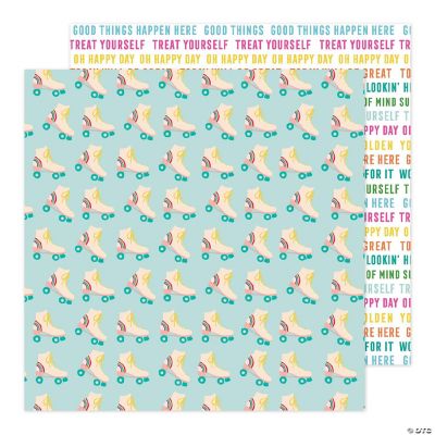 Damask Love Life's A Party Double-Sided Cardstock 12"X12"-Just Roll ...