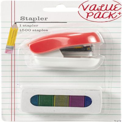 American Crafts Mini Stapler-With 1500 Multicolored Staples | Oriental ...