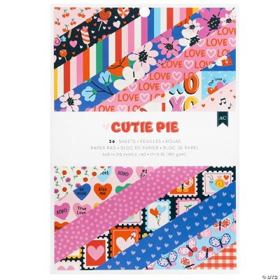 American Crafts Paper Pad 6"X8" 36/Pkg-Cutie Pie | Oriental Trading