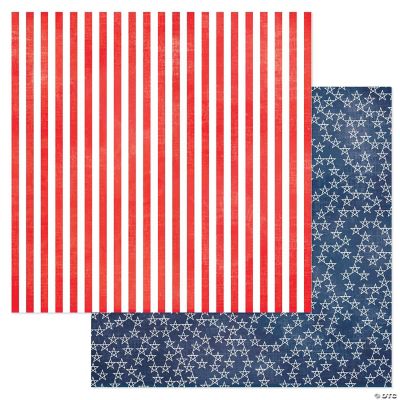 Flags And Frills Double-Sided Cardstock 12"X12"-Stars And Stripes ...