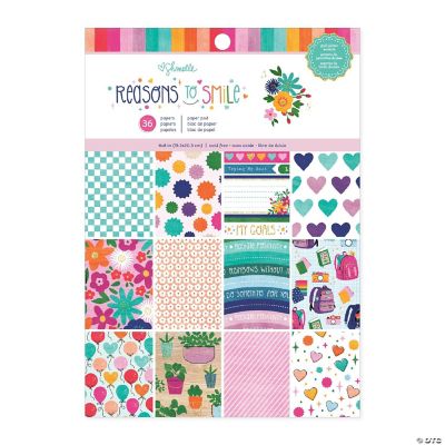 Shimelle Reasons To Smile Paper Pad 6"X8"-36 Sheets | Oriental Trading