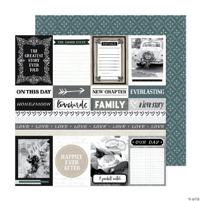 A Perfect Match Double-Sided Cardstock 12"X12"-Our Day | Oriental Trading