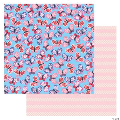 American Crafts Patterned Double-Sided Cardstock 12"X12"-Cutie Pie ...