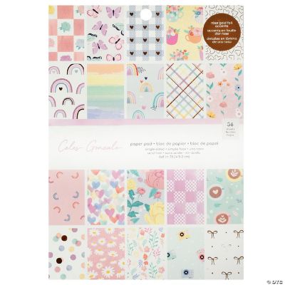 American Crafts Single-Sided Paper Pad 6"X8" 36/Pkg-Rose Gold Foil ...