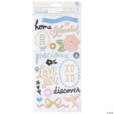 Maggie Holmes Parasol Thickers Stickers 69/Pkg-Splendid Phrase/Puffy ...